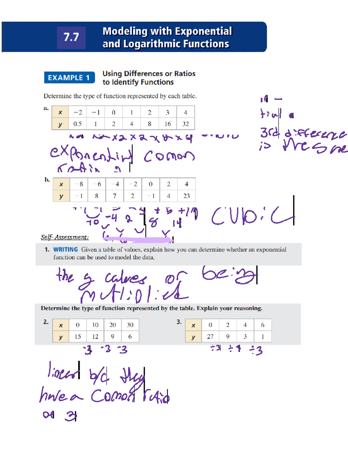7 - Math notes - Self- Assessment: 7. - Studocu