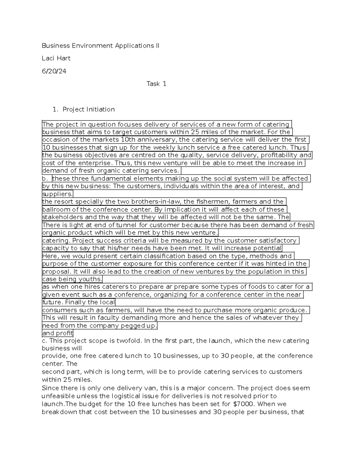 D079 TASK 1 Submission - Passed D079 Task 1 - Business Environment ...