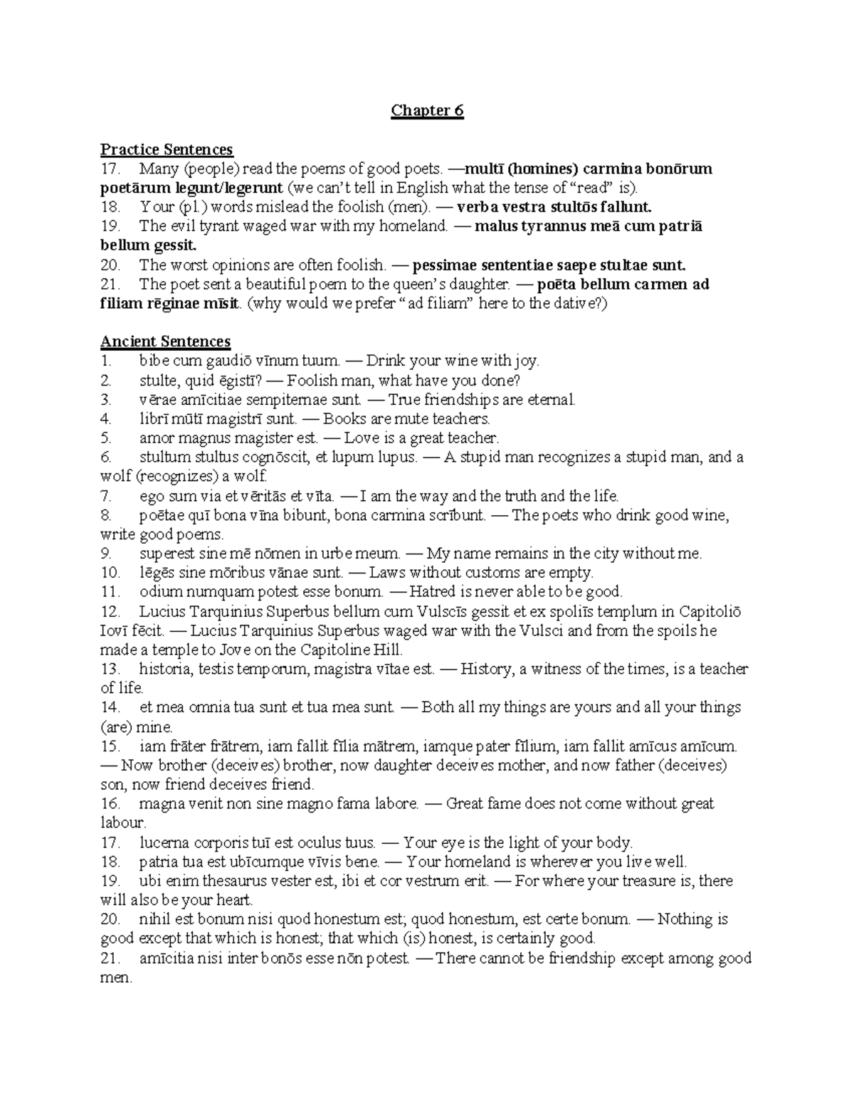 Chapter 6 - answer key - mm nm n nb - Chapter 6 Practice Sentences 17 ...