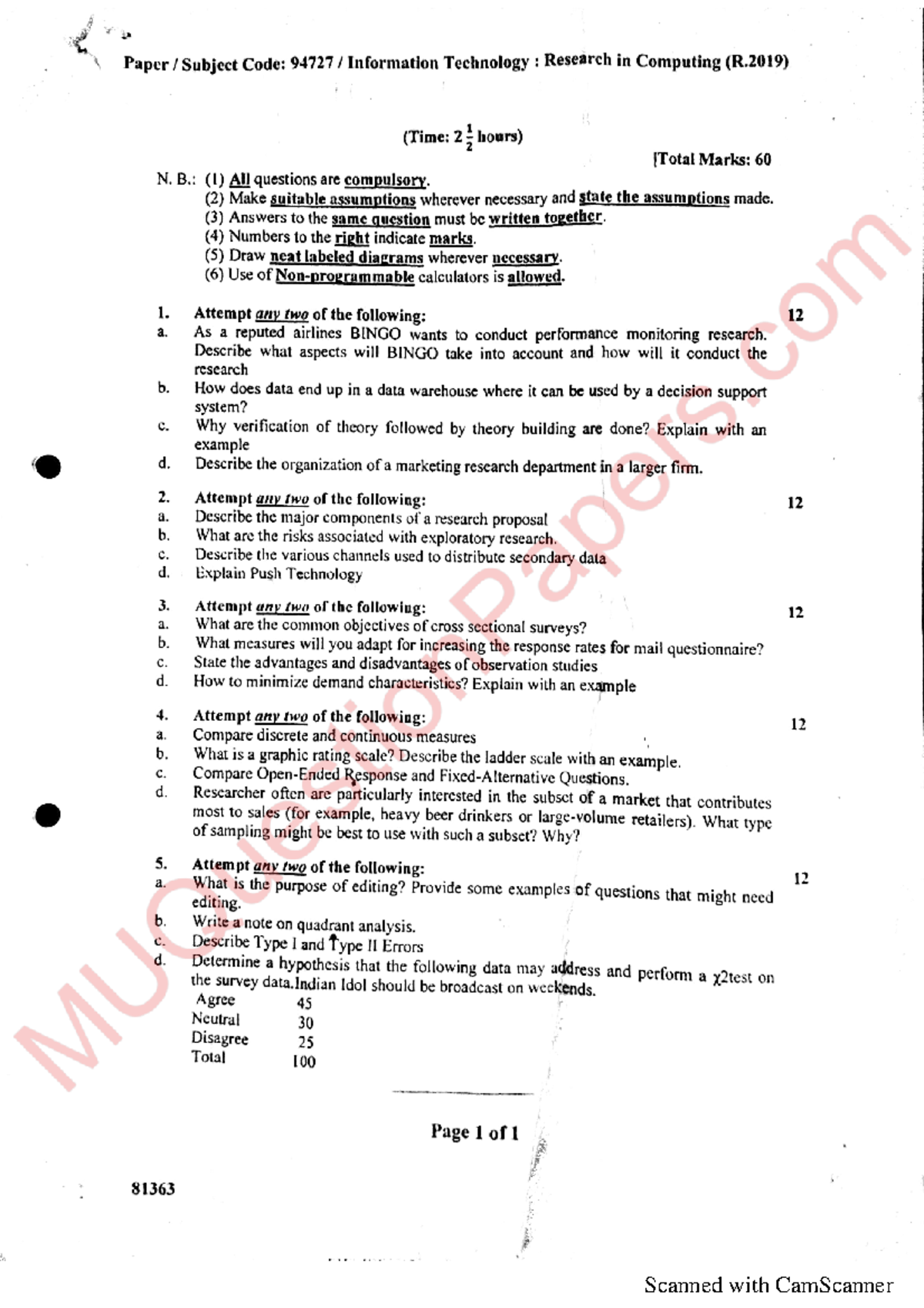 Postgraduate-pg mscit semester-1 2020 january research-in-computing ...