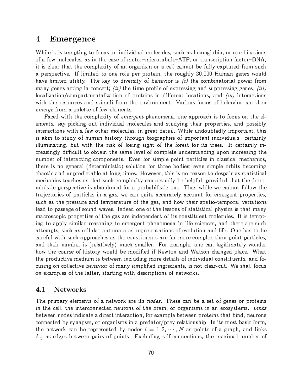 EMERGANCE...... - 4 Emergence While it is tempting to focus on ...
