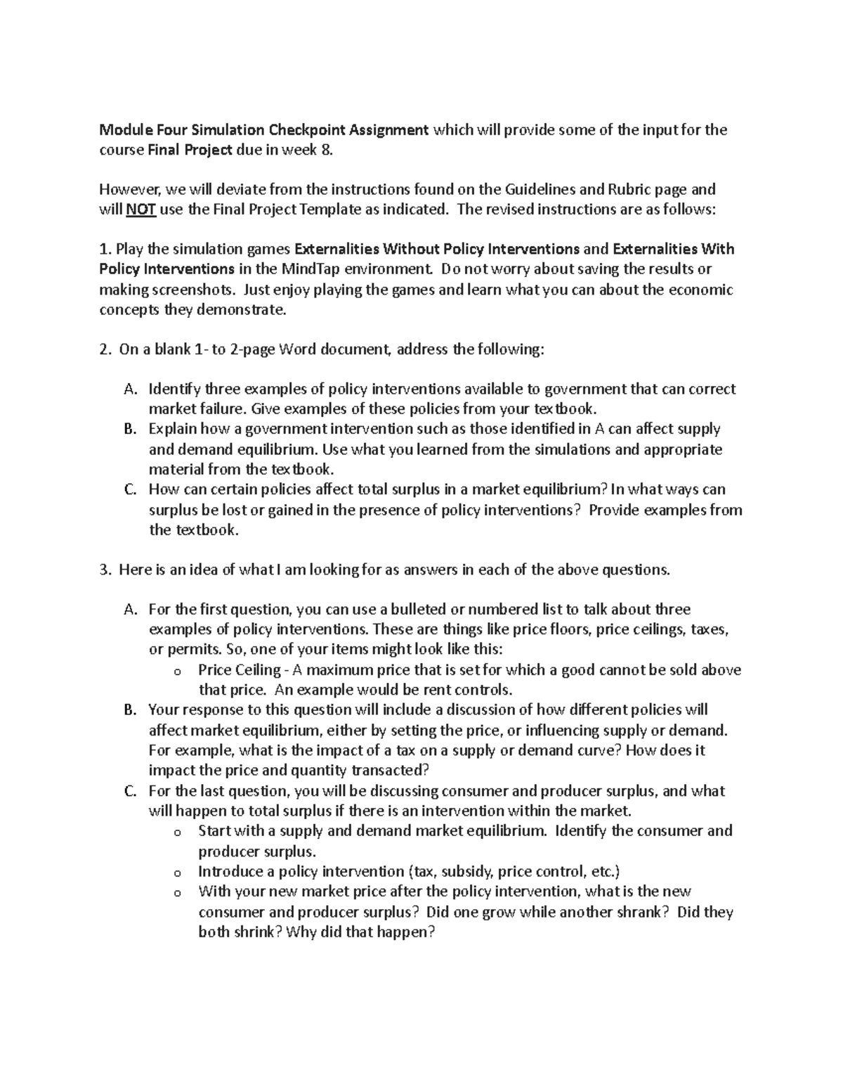 Module Four Simulation Checkpoint Assignment However We Will Deviate 5924