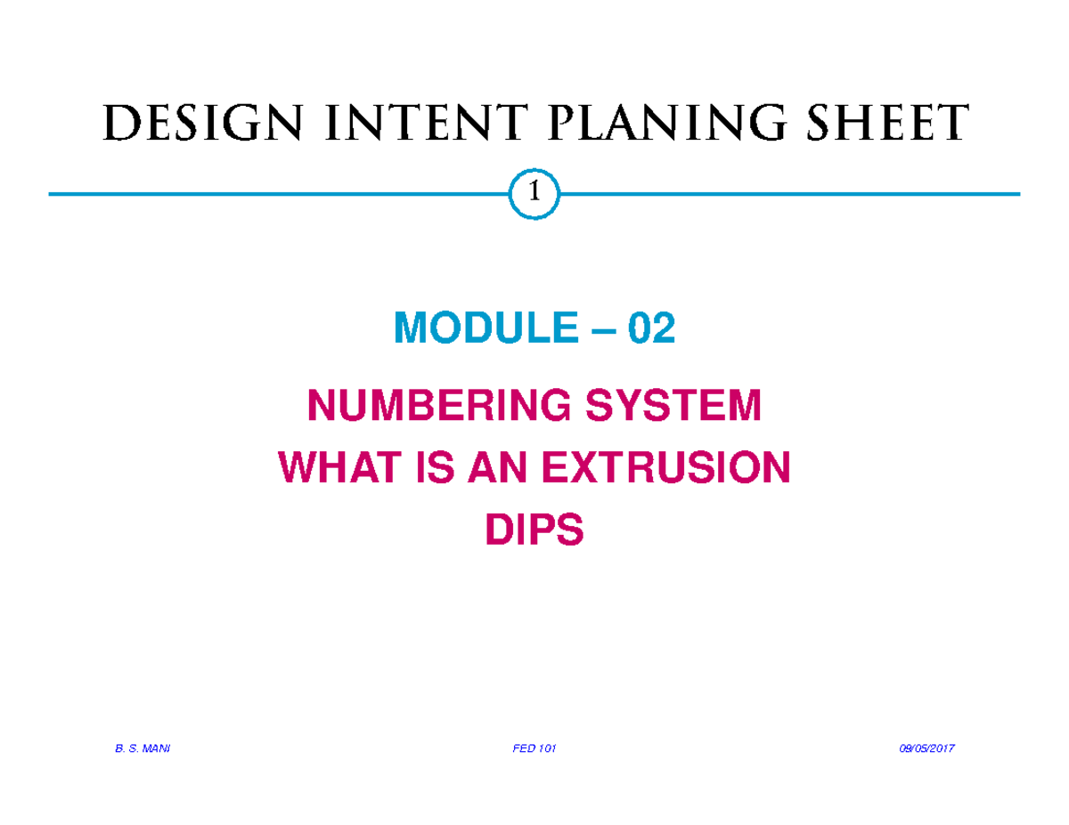3 DIP Sheeet module 02 2017 [Compatibility Mode] - DESIGN INTENT ...