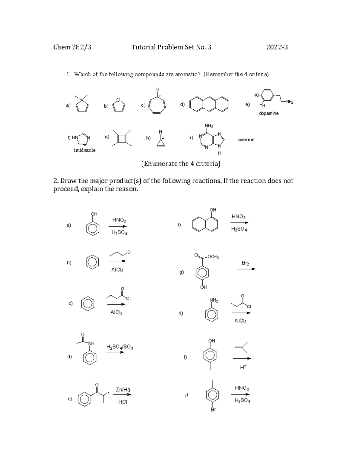 Tutorial-3-2022 - Tutorial 3 Nabyl Merbouh - Chem 282/3 Tutorial Problem Set No. 3 202 2-3 - Studocu