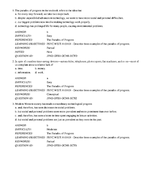 Chapter-2 - PSYCH 2035 - Chapter 02: Theories of Personality A is a durable disposition to ...
