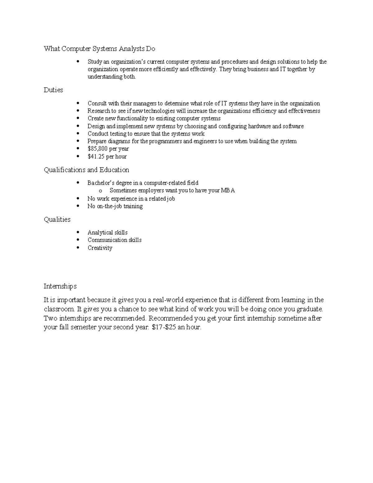 Computer Systems Analysts Do - They bring business and IT together by ...