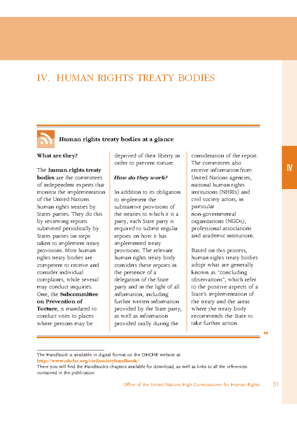 Human Rights Treaty Bodies-1 - IV IV. HUMAN RIGHTS TREATY BODIES The ...