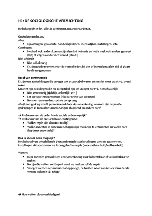 Sociologie - Samenvatting sociologisch perspectief - Examen Sociologie ...