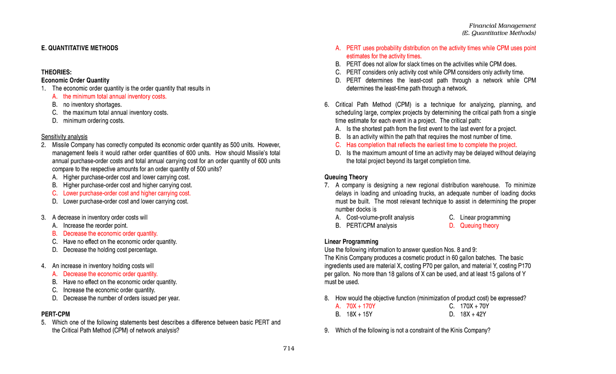 Sample/practice exam 20 August, questions and answers - Financial ...