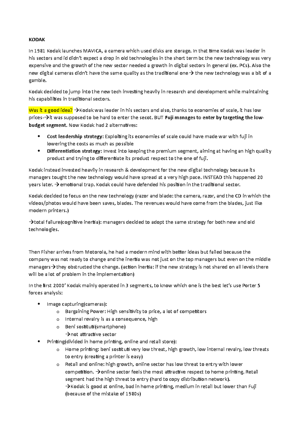 Schema case studies - KODAK In 1981 Kodak launches MAVICA, a camera ...
