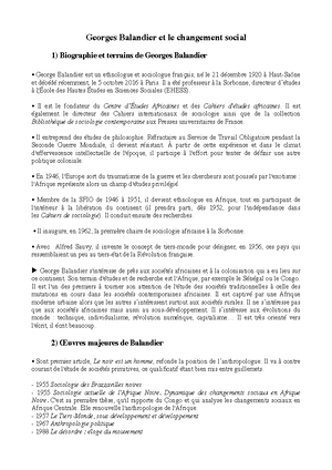 Georges Balandier - Il a professeur la Sorbonne, directeur des Hautes ...