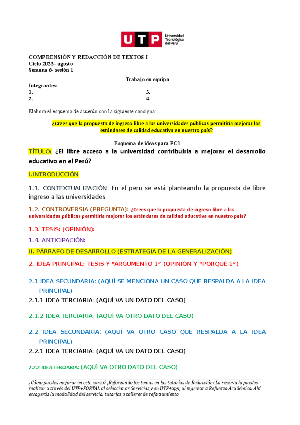 UTP+S06 - Ejemplos básicos - COMPRENSIÓN Y REDACCIÓN DE TEXTOS I Ciclo ...