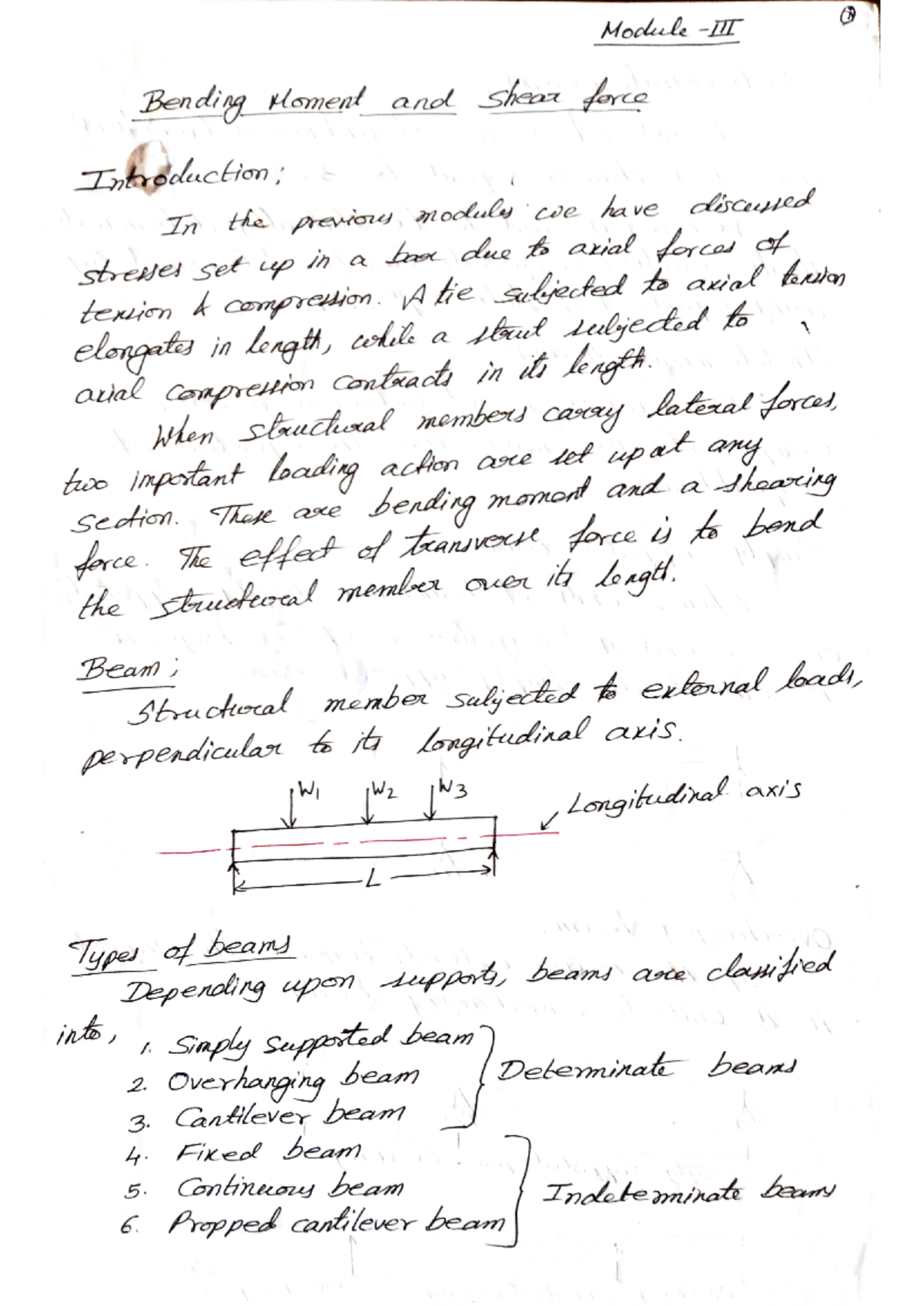 BMD and SFD - Mod 3 - q3r - 1 Module Bending Moment and shear force ...