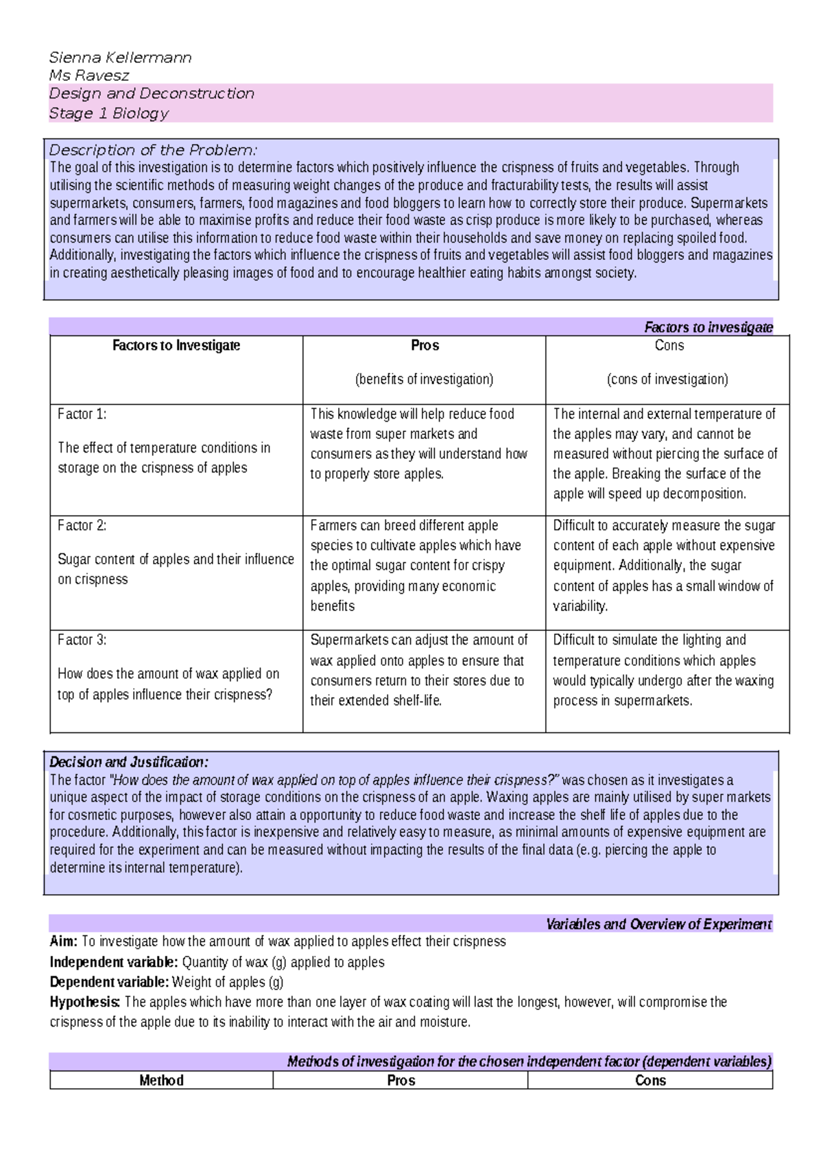 Design and Deconstruct - Ms Ravesz Design and Deconstruction Stage 1 ...