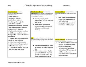 Module 8 Oxygenation Module Pneumonia - Name Matthew Pazhuka Clinical ...