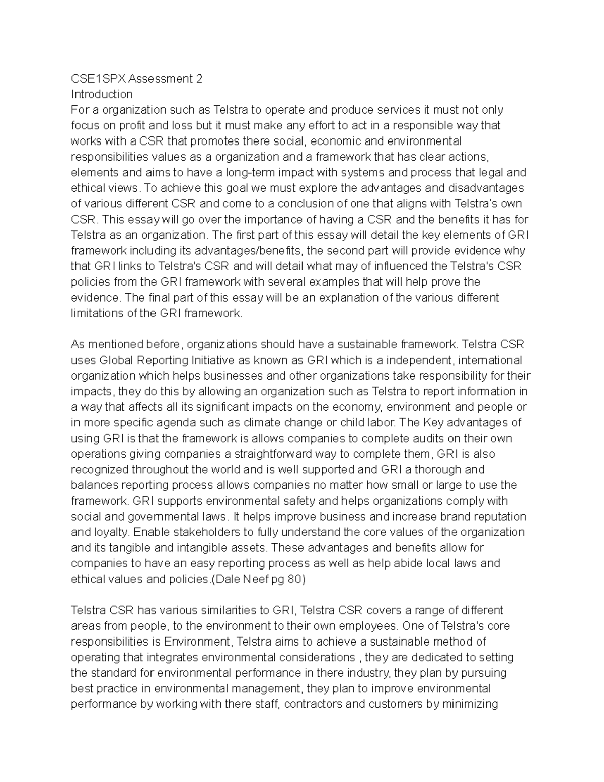 21027842 cse1spx Assessment 2 - CSE1SPX Assessment 2 Introduction For a ...