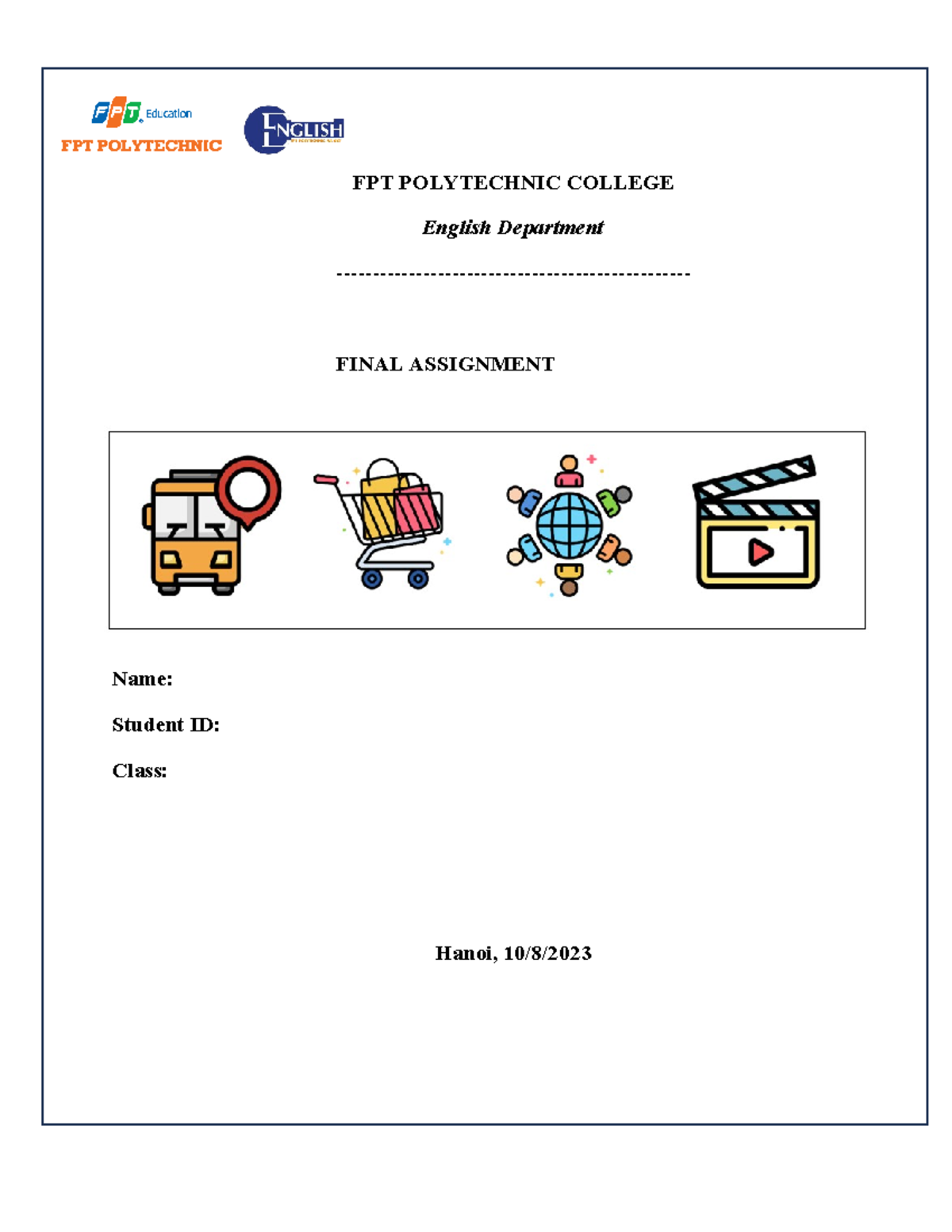 Template Final Assignment Fpt Polytechnic College English Department