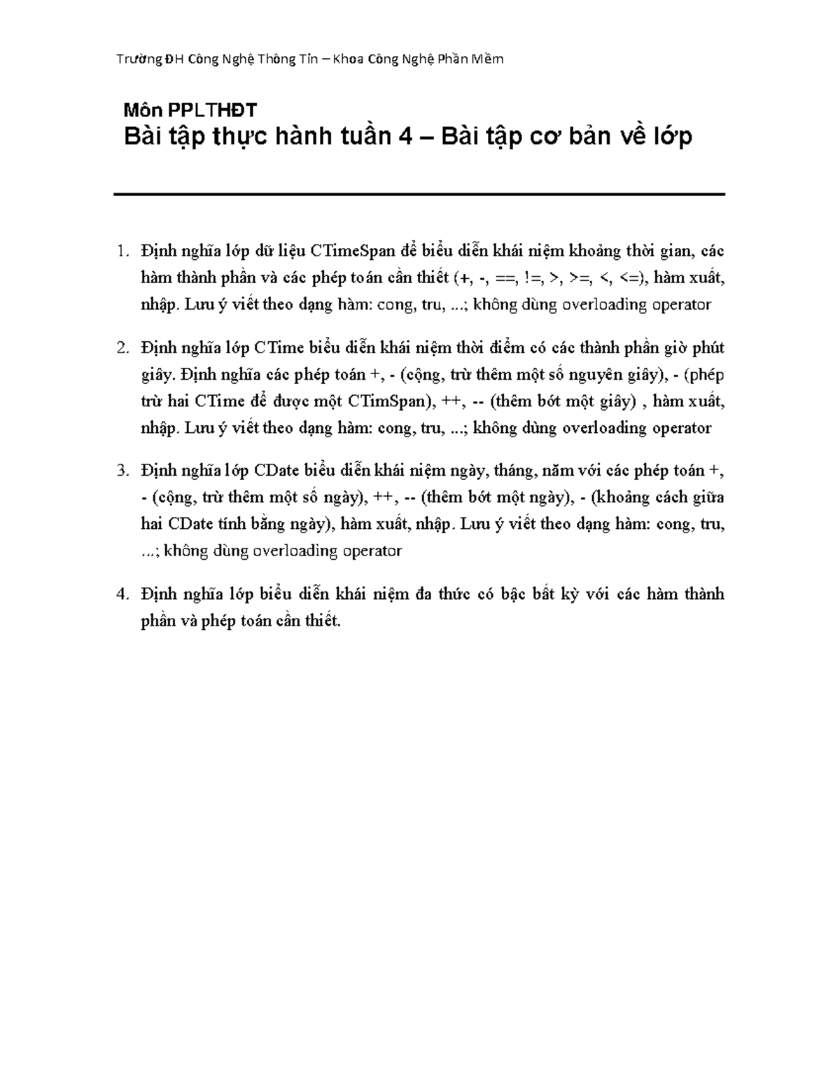 BTTuan 4 v2 - sdffsd - Trường ĐH Công Nghệ Thông Tin – Khoa Công Nghệ ...