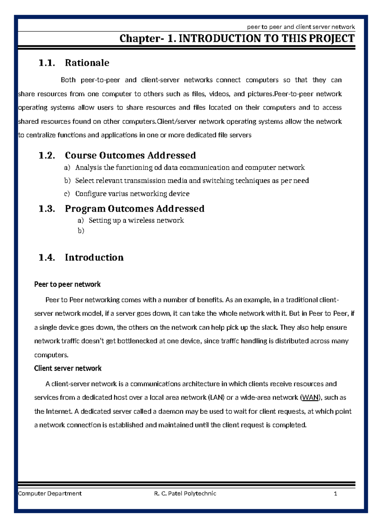 $ DCC Project Report - Chapter- 1. INTRODUCTION TO THIS PROJECT 1 ...