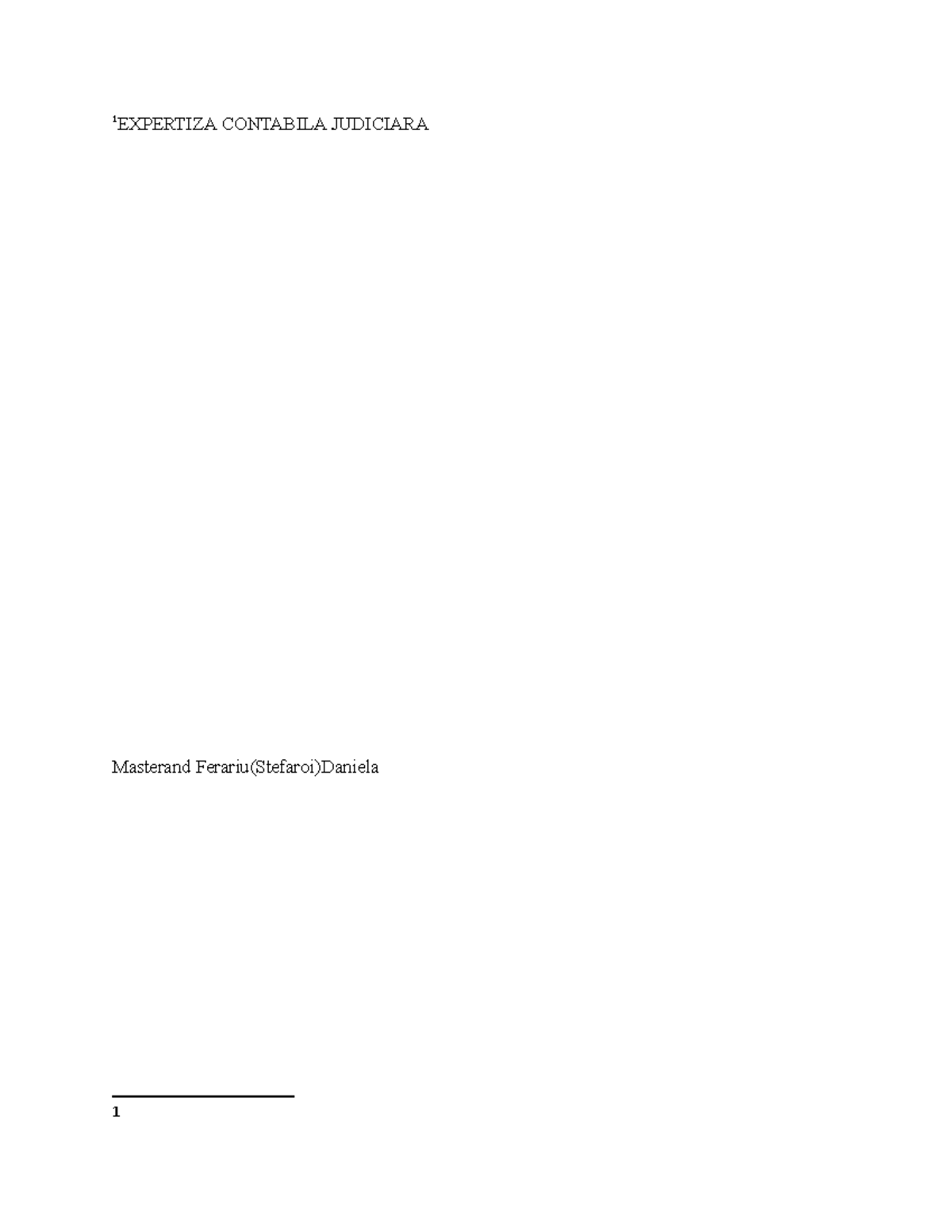Expertiza Contabila Judiciara 2 - 1 EXPERTIZA CONTABILA JUDICIARA ...