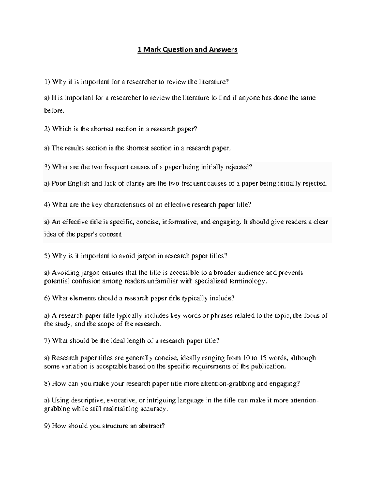 3,4,5 Units Objective Questions - 1 Mark Question and Answers Why it is ...