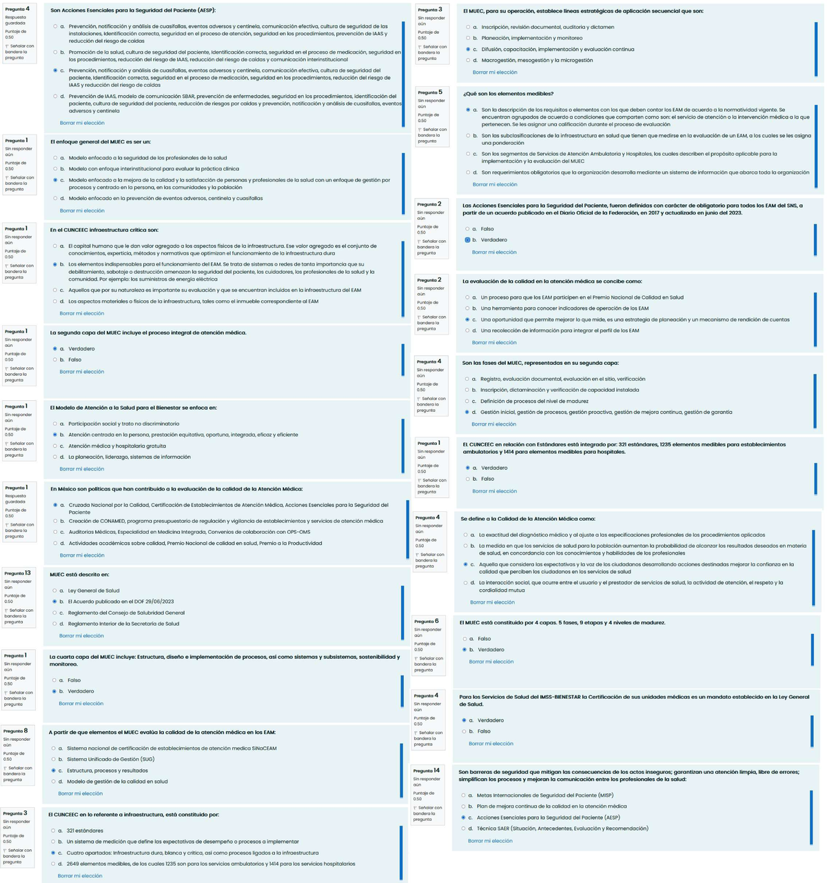 Introducción MUEC - Pregunta 4 Son Acciones Esenciales para la ...