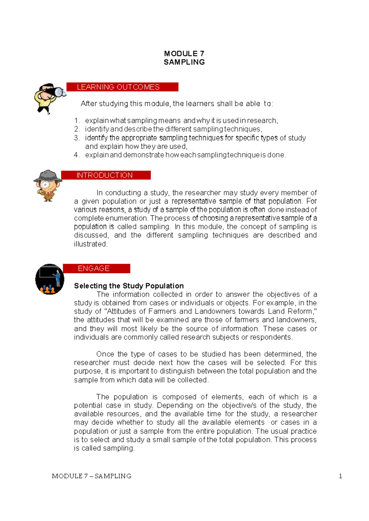 Module-7- Sampling - Dgvvfz aawwer nkkkird sseeef ffddfcfr rfdeed ...