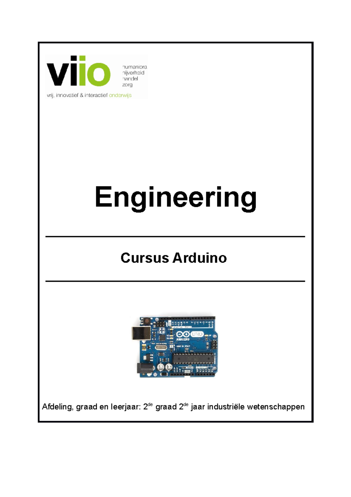 Cursus Leerling Arduino Engineering Engineering