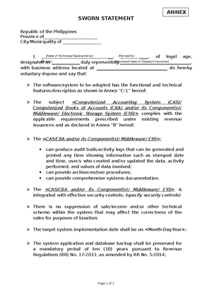 Annex B Standard Functional Requirements - STANDARD FUNCTIONAL AND ...