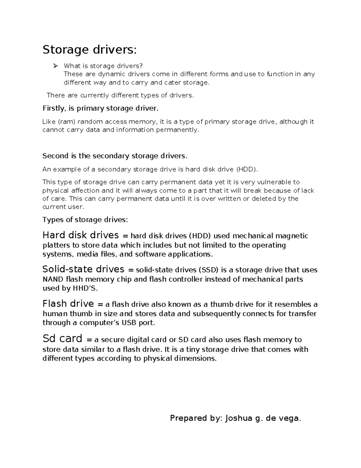 Storage drivers handouts - Storage drivers: What is storage drivers ...