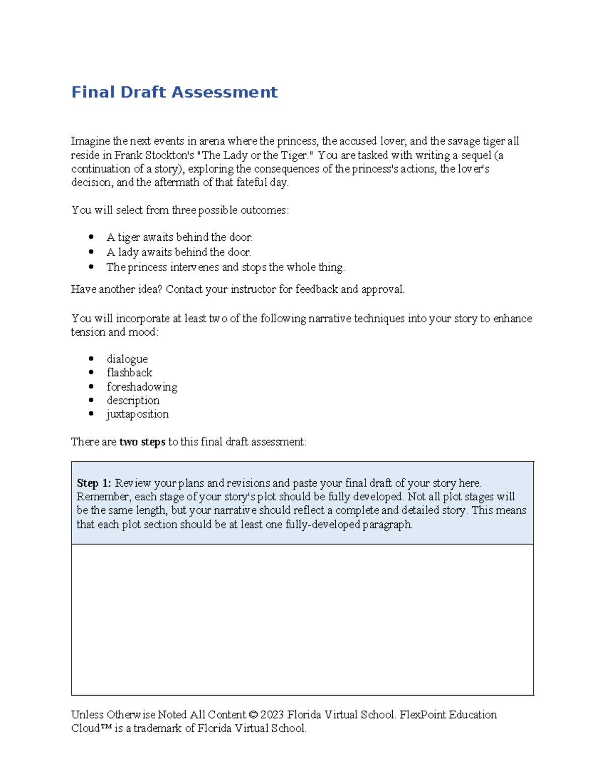 06 05 final draft - English assignment - Final Draft Assessment Imagine ...