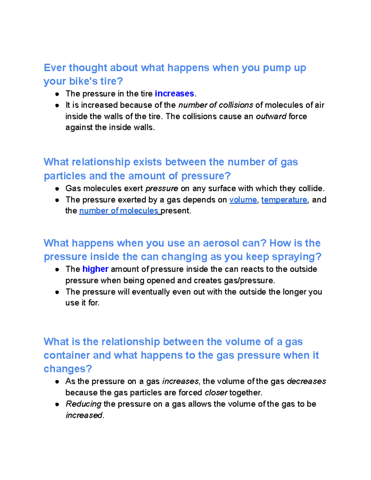 Factors Affecting Gas Pressure - Ever thought about what happens when ...