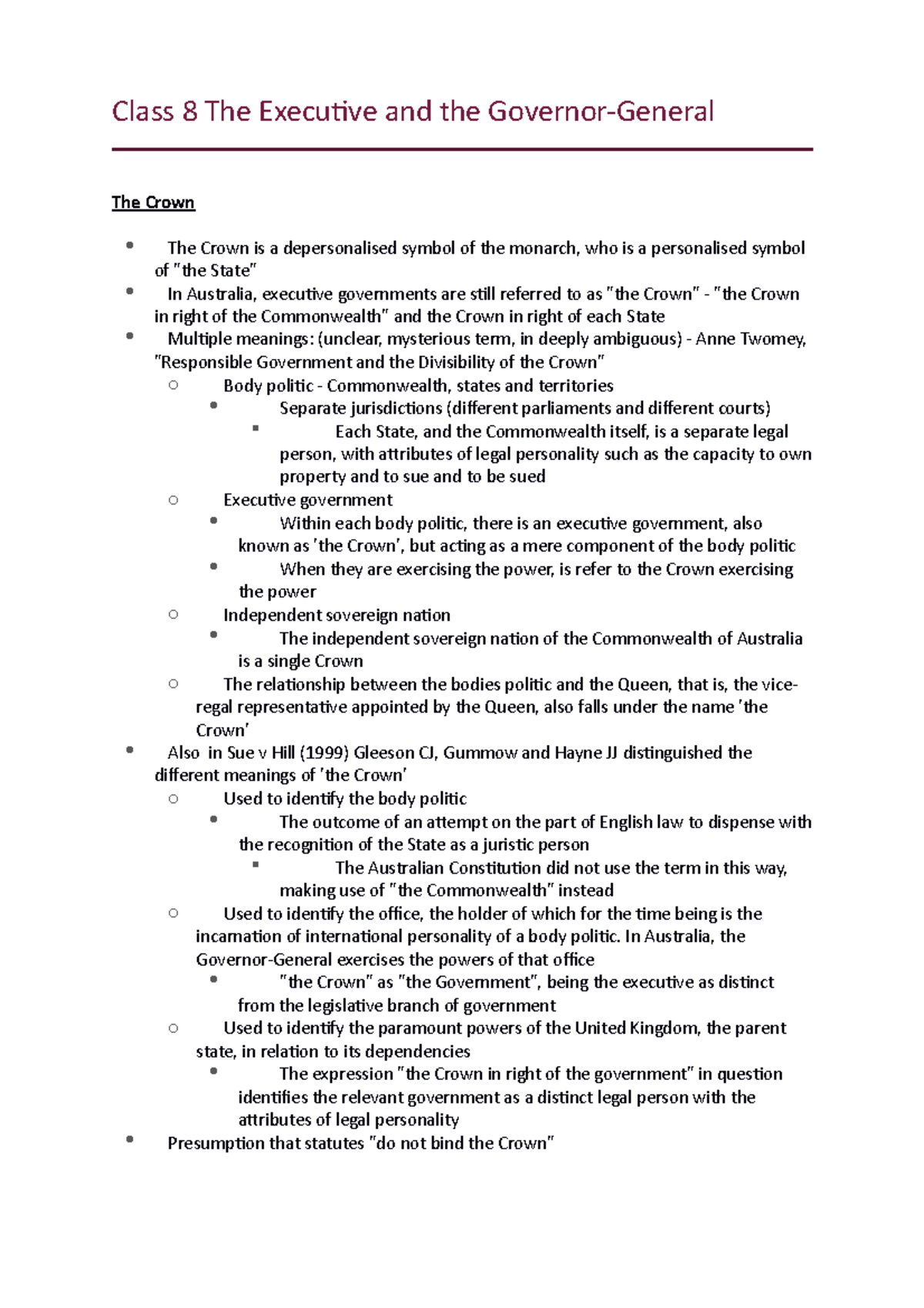 Class 8 The Executive and the Governor - Class 8 The Executive and the ...