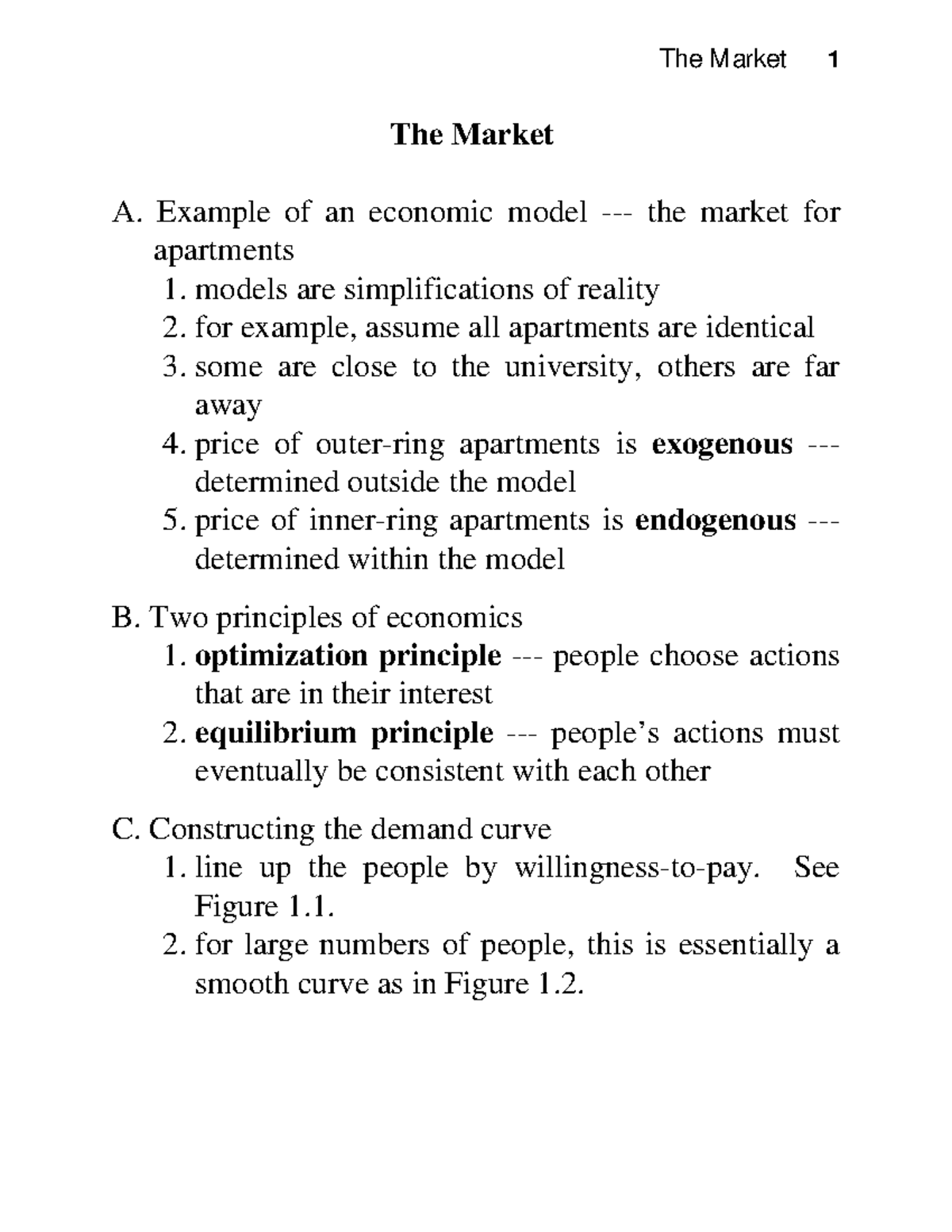 Micro - Varian Intermediate Microeconomics teachers guide - The Market ...