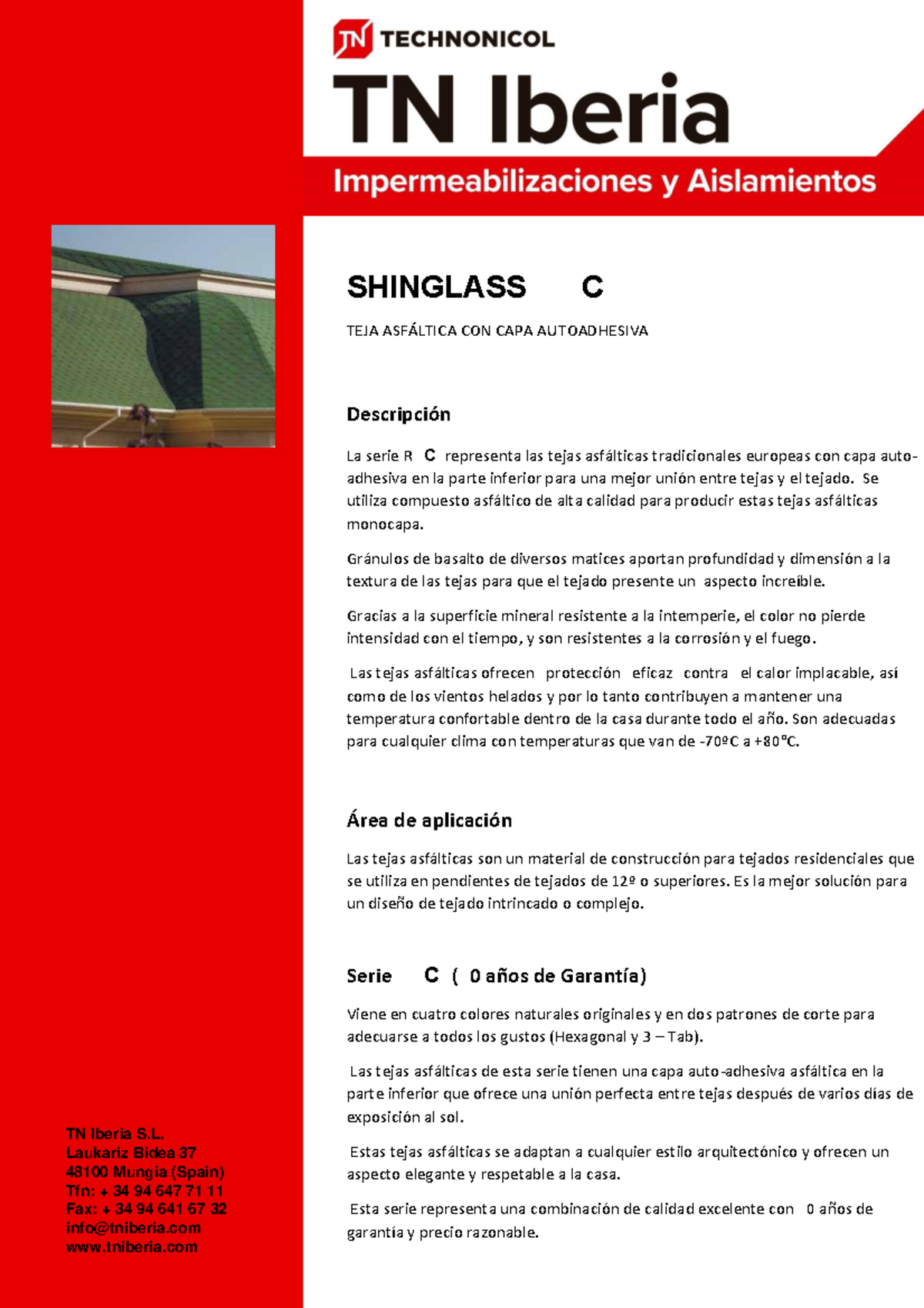 Ficha Tecnica Shingle Technonicol - SHINGLASS ROCK TEJA ASF¡LTICA CON ...