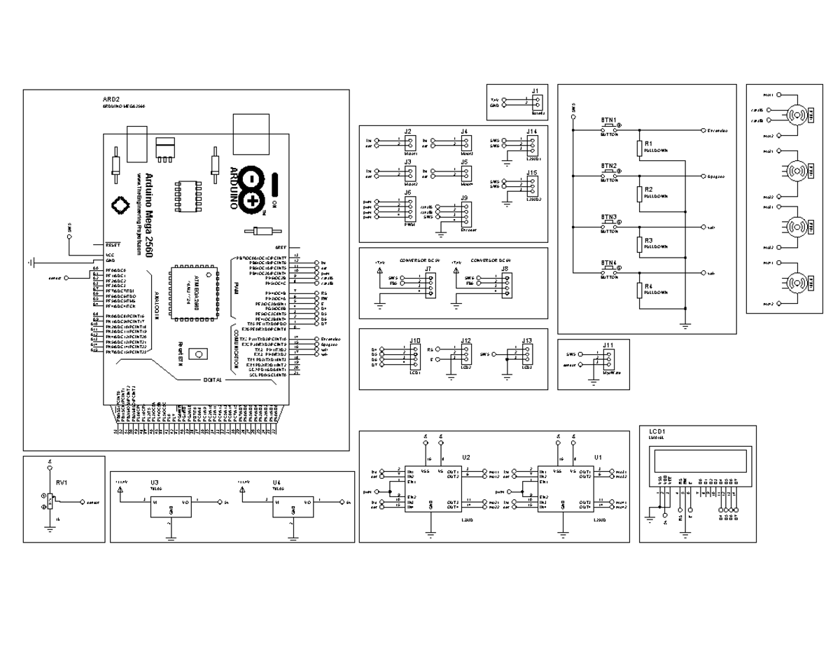 Circuito Proyecto - R1 PULLDOWN R2 PULLDOWN BTN BUTTON BTN BUTTON ...