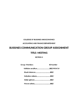 Edited IFA I SCF Exercises - EXAMPLE 1 The illustration is based on ...