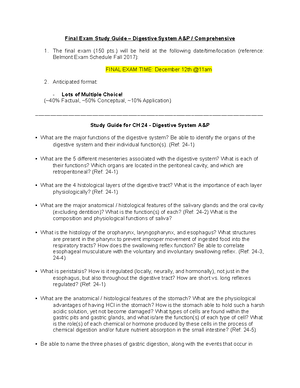 A&P II Exam 2 Study Guide - A&P II Unit Exam 2 – Reproductive Systems ...