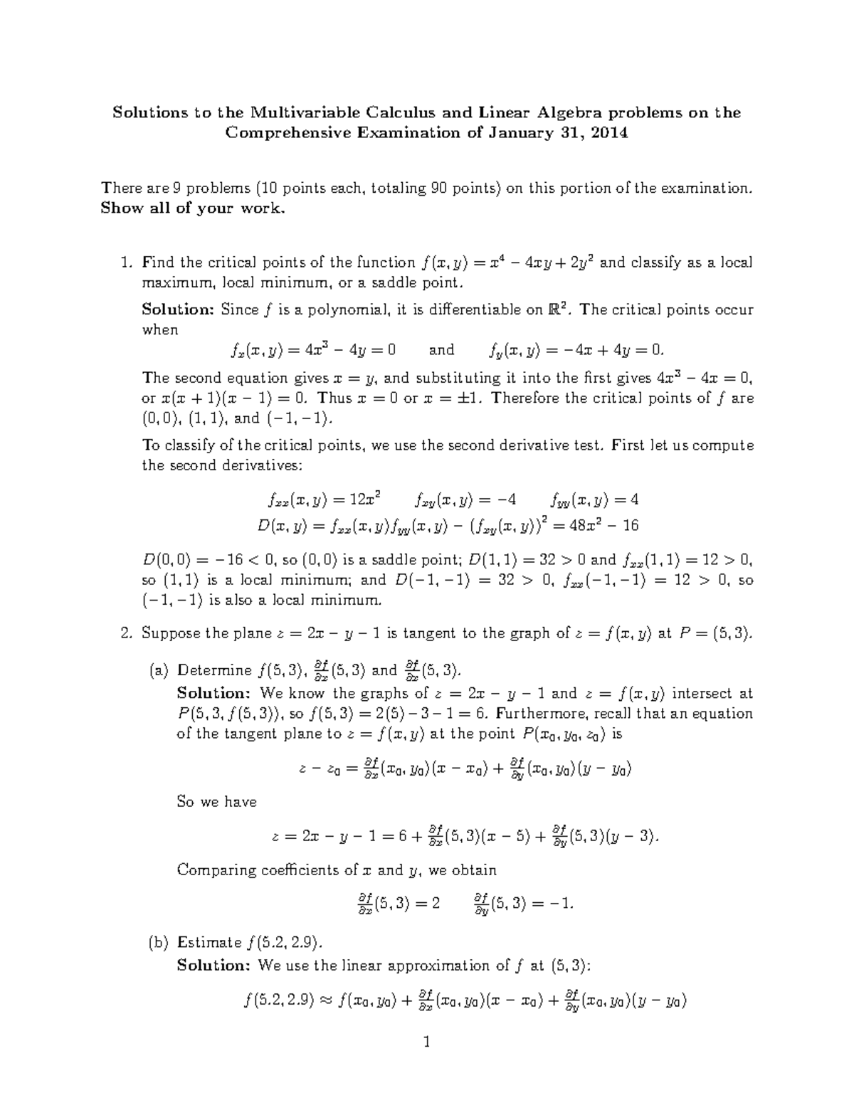 2014 Core12 - Ayudantía - Solutions to the Multivariable Calculus and ...