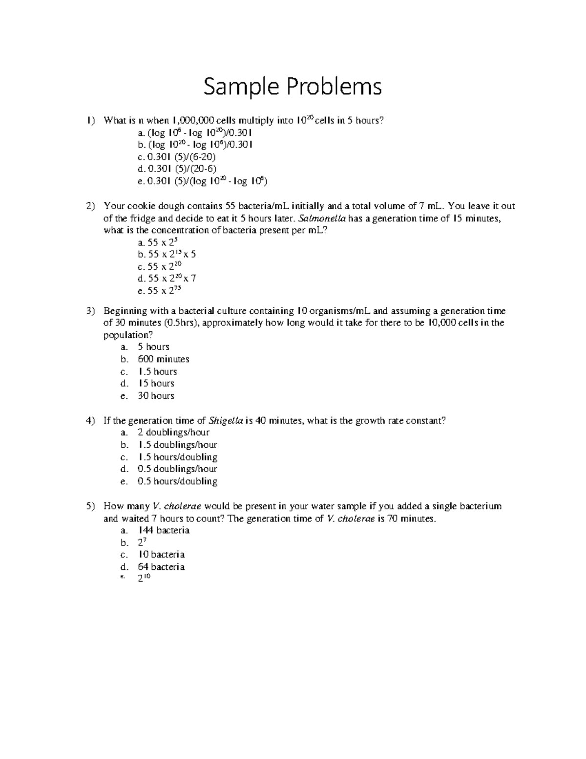 Sample Problems With Answers Warning Tt Undefined Function 32 Sample Problems What Is N