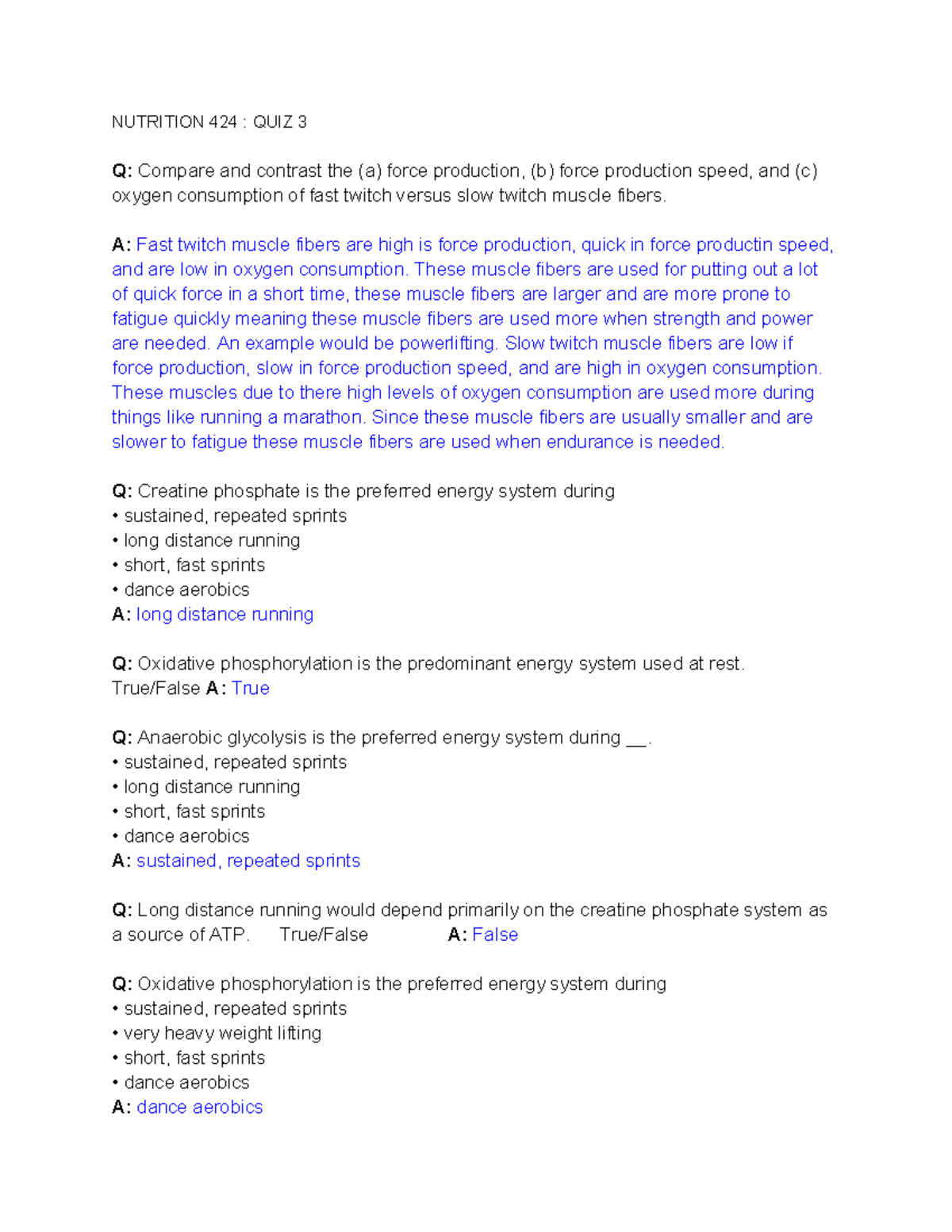 Studocu #2 - Use to review for quizzes. - NUTRITION 424 : QUIZ 3 Q ...