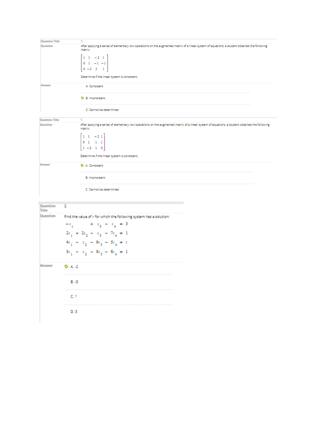 Mock Quiz with Answers - CA1 mock quiz - Question Title 1. Question ...