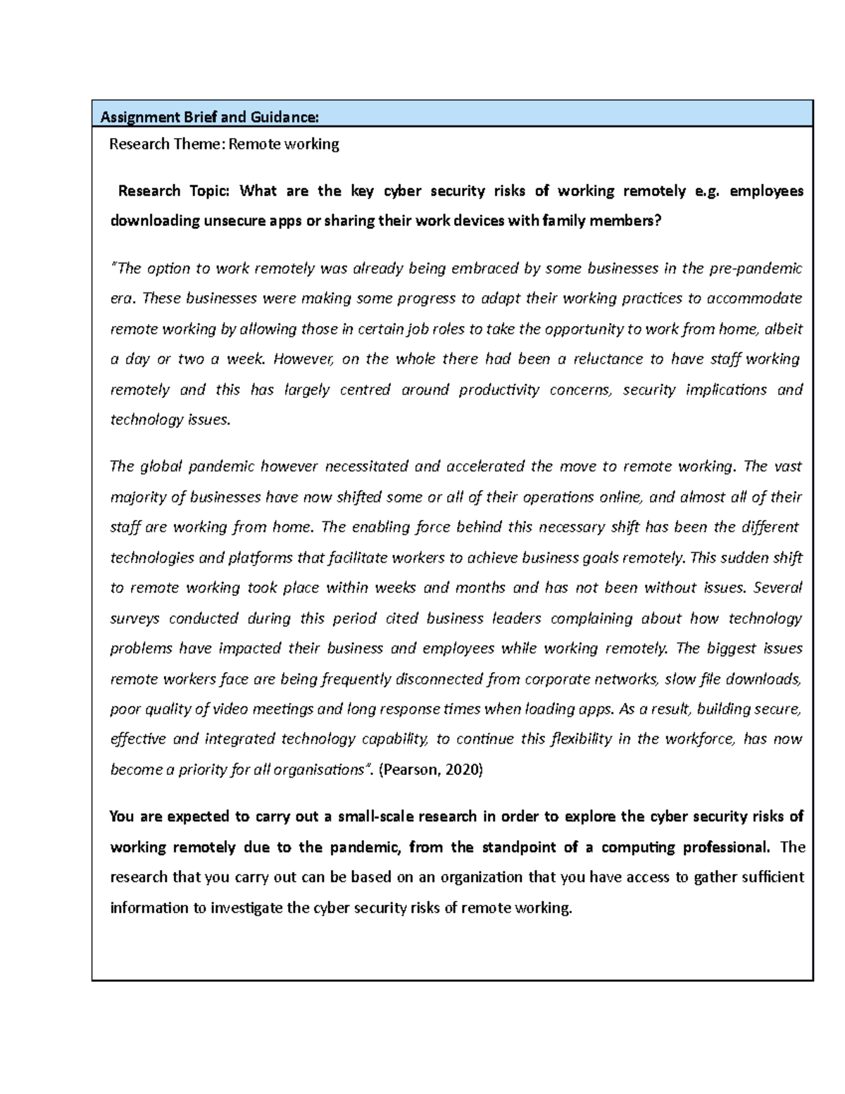 MSCP Task Breakdown - THis is MSCP Subject - Assignment Brief and ...