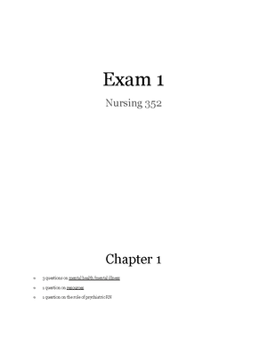 Mental health- depression, suicide, and sleep disorders - Mental health: Depression, sleep - Studocu
