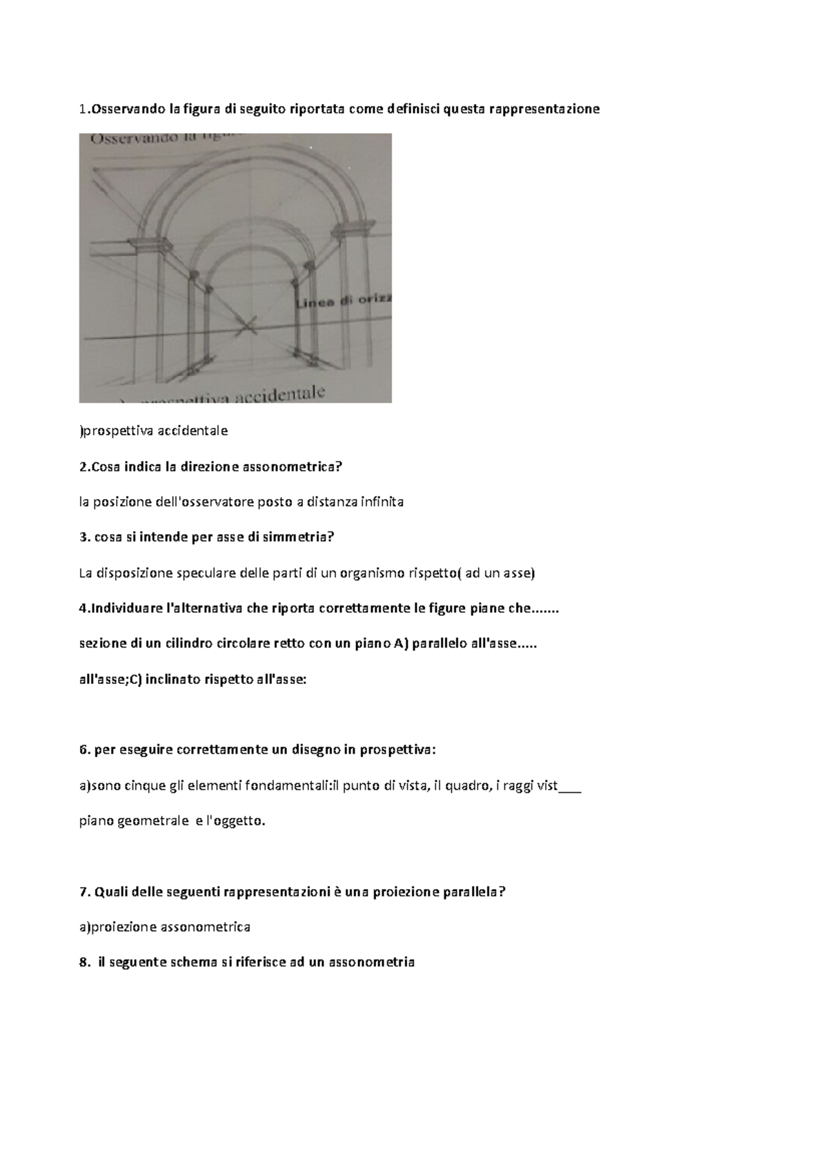 Compito di disegno - 1 la figura di seguito riportata come definisci ...