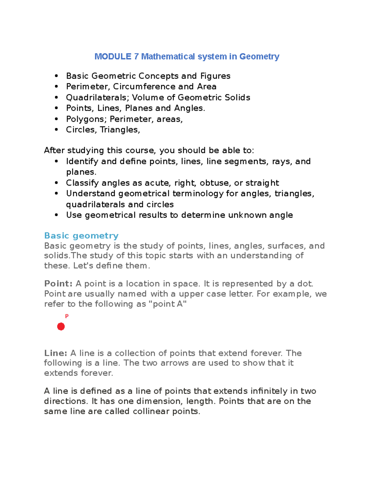 Chapter 7.1 Mathematical System in Geometry -1690785905 - MODULE 7 ...