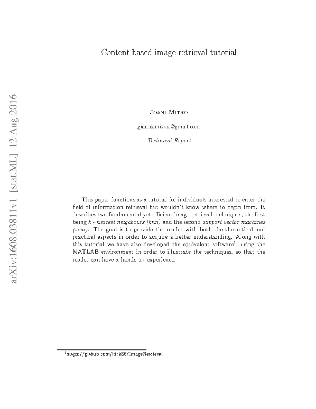 Project details for students - arXiv:1608 [stat] 12 Aug 2016 Content ...