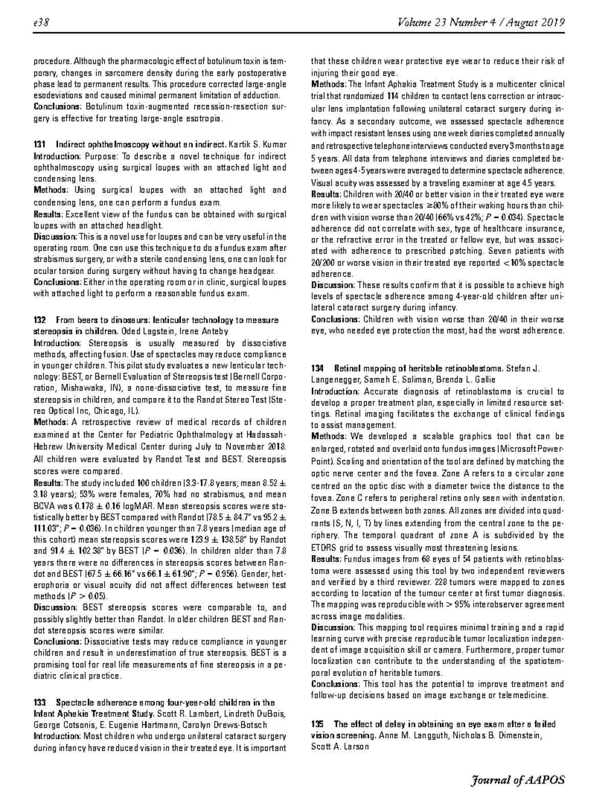 Lagstein 2019 - hehe - procedure. Although the pharmacologic effect of ...