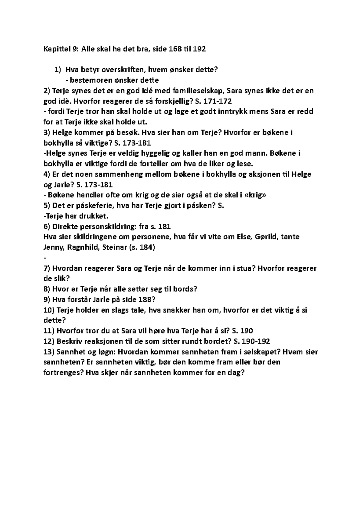 Alle skal ha det bra - bra tekst - Kapittel 9: Alle skal ha det bra ...