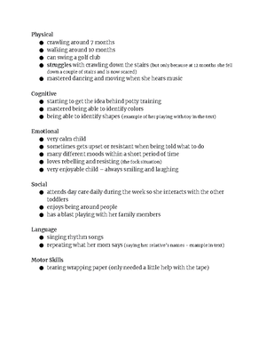 Developmental Profile 3 - The Facts: Lucas - almost 4 years old Lives ...